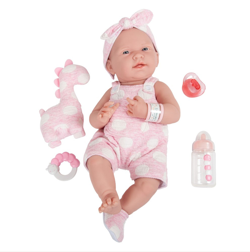 JC Toys, La Newborn Baby Doll Polka Dots | Lifelike Baby Doll Girl ...